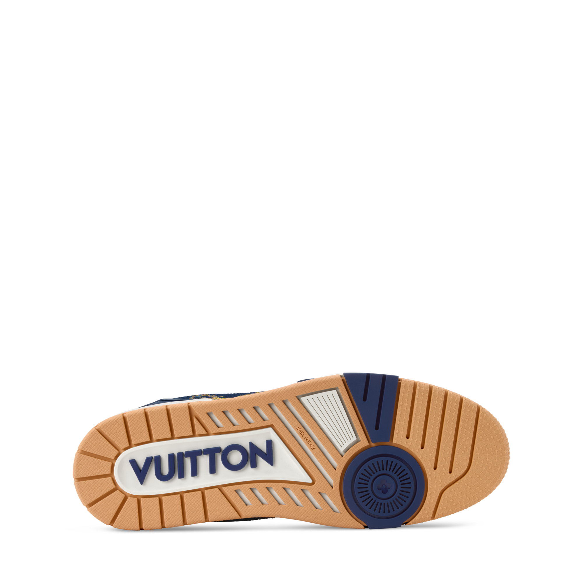 Color azul Tejido denim con motivo Monograma bordado/piel de becerro ...