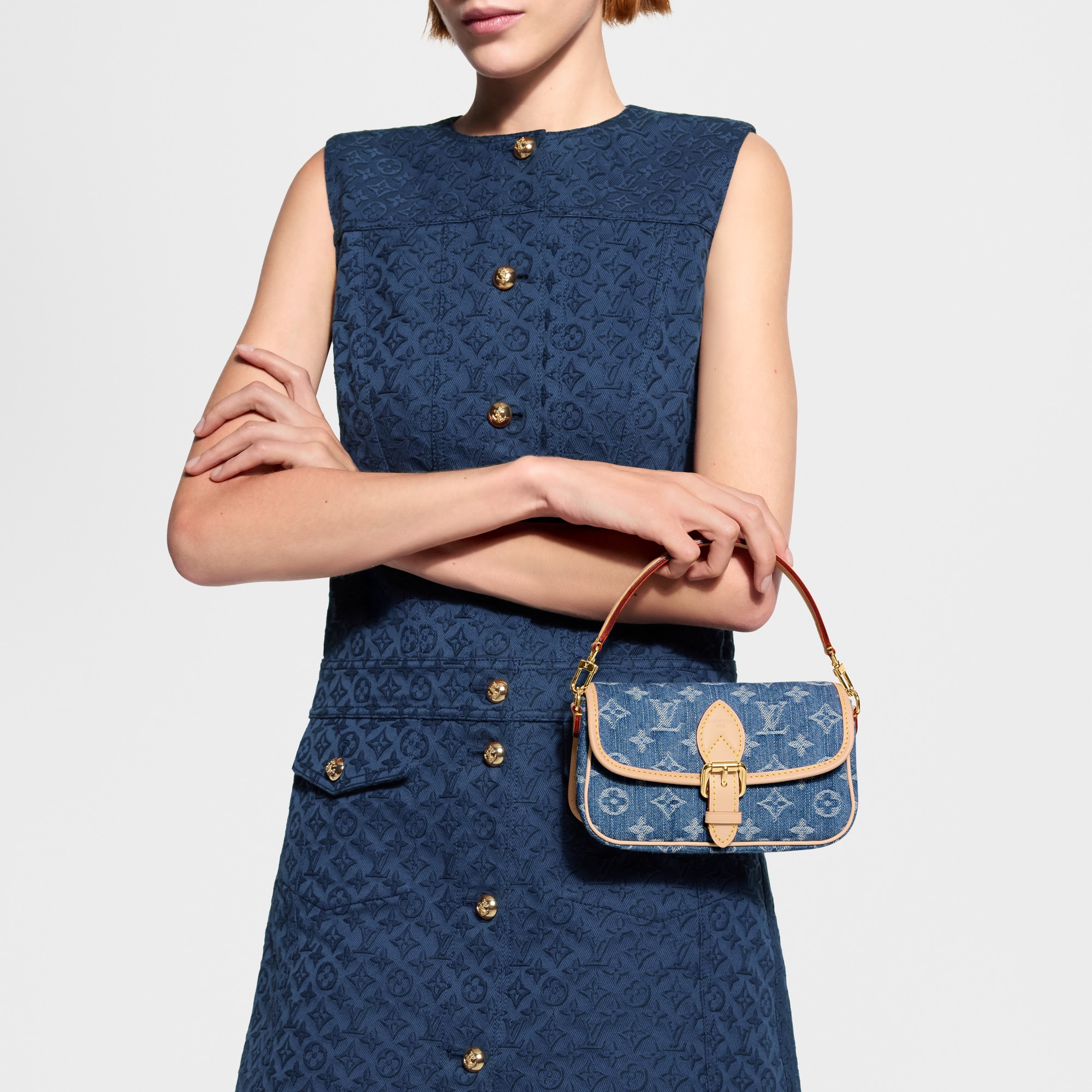 Bolsa Nano Diane Monogram Denim - Mujer - Carteras y artículos de piel ...
