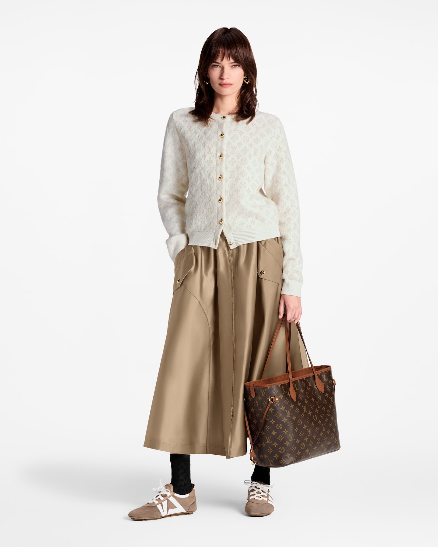 Monogram Brushed Knit Cardigan - Women - Ready-to-Wear | LOUIS VUITTON