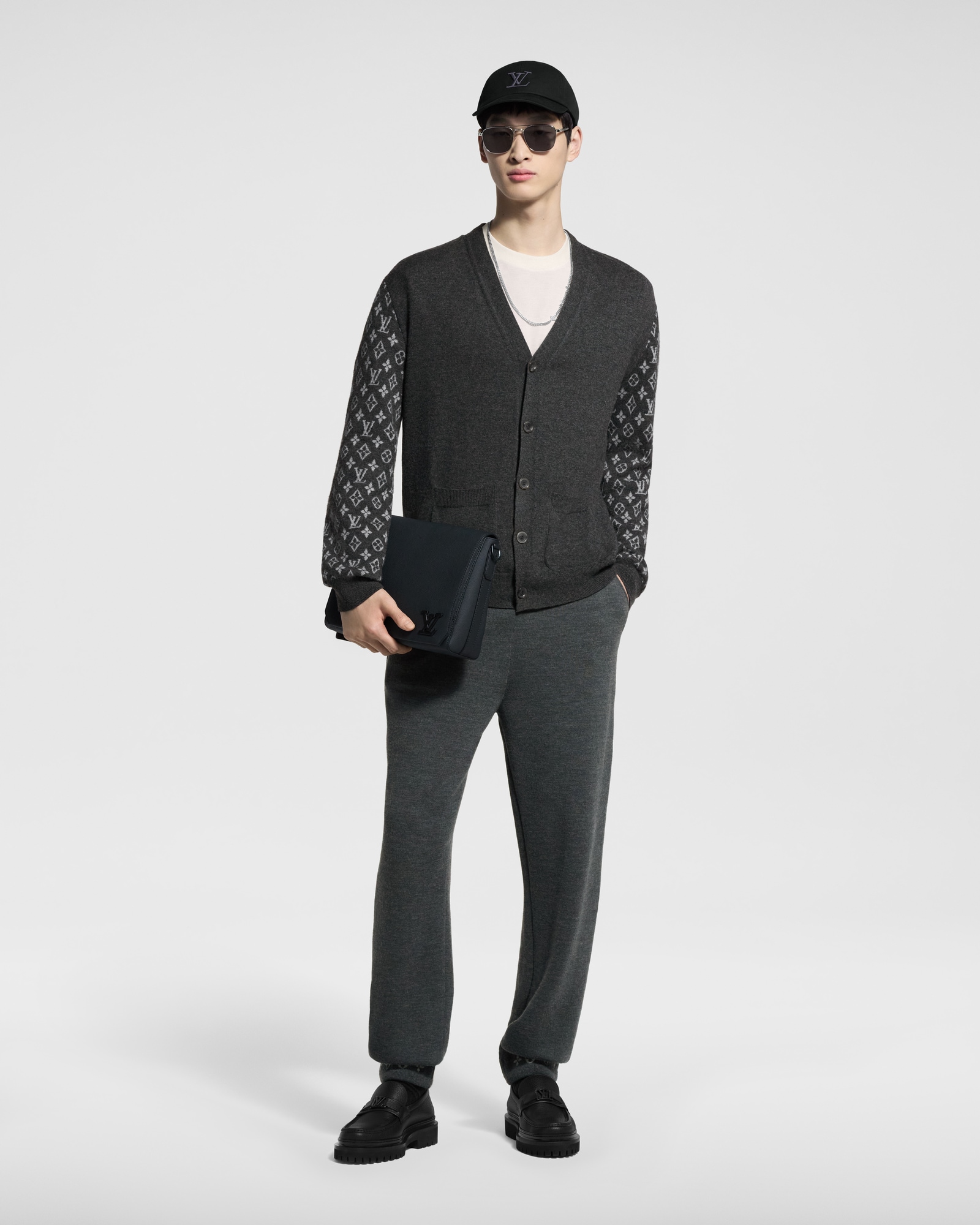 Monogram Mix Cashmere Cardigan - New - For Men | LOUIS VUITTON