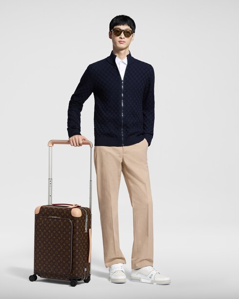 Damier Signature Zip-Through Cardigan - Men - Ready-to-Wear | LOUIS ...