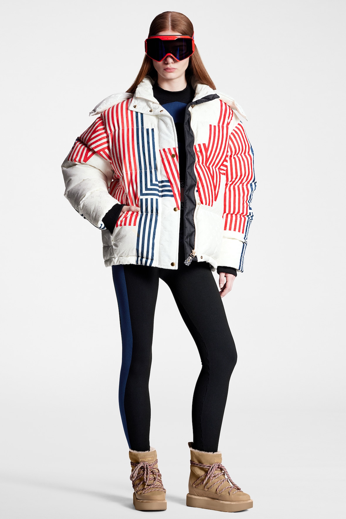 LV Stripes Puffer Jacket - Women - Ready-to-Wear | LOUIS VUITTON