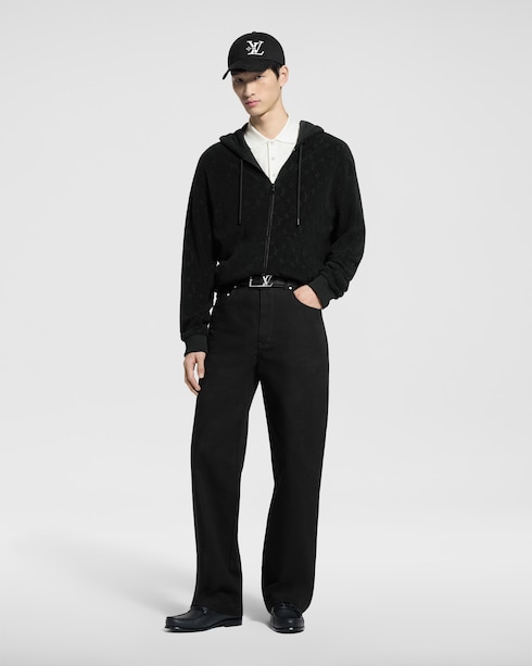 Monogram French Terry Zip-Through Hoodie - Men - Ready-to-Wear | LOUIS ...