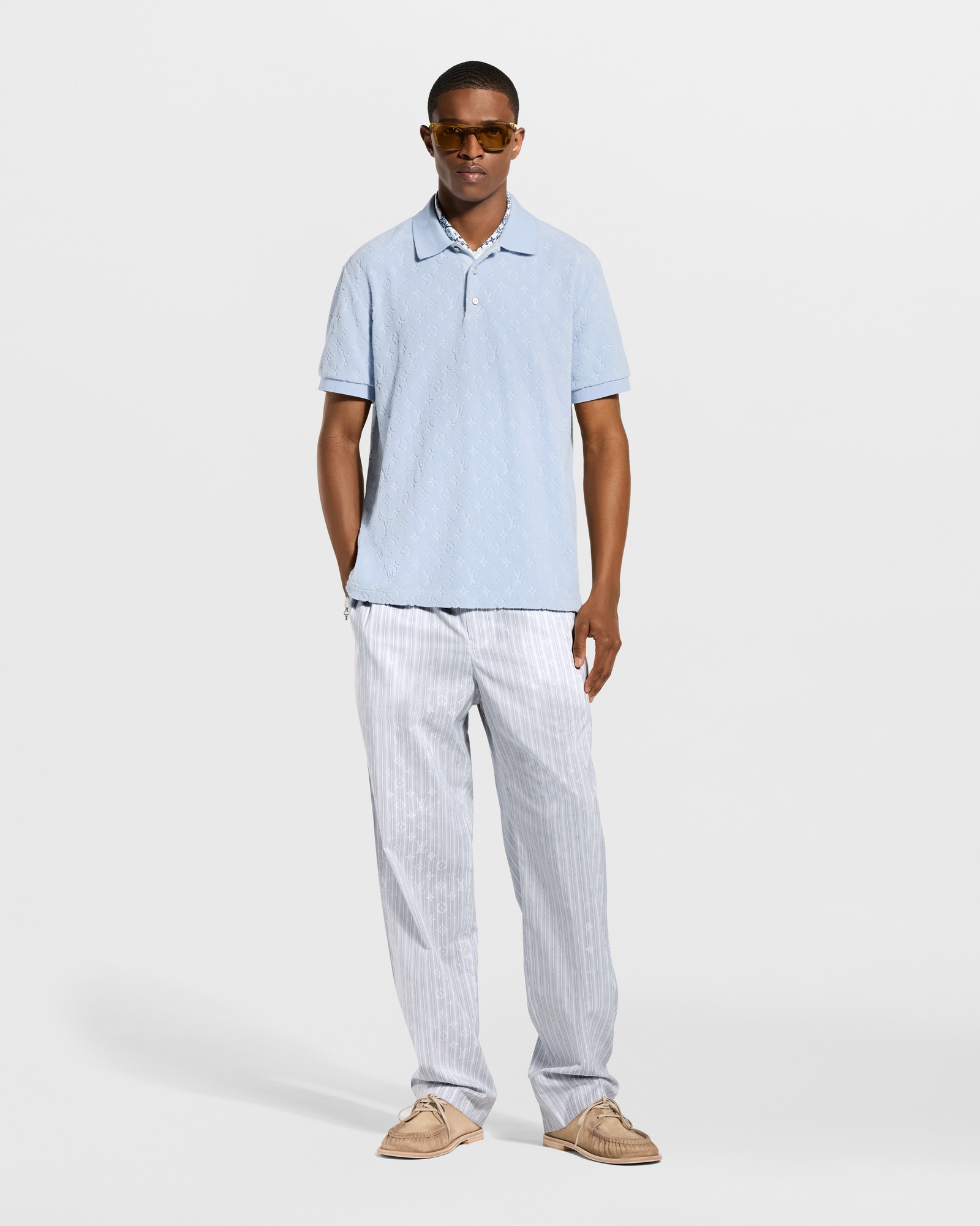Monogram French Terry Polo Shirt - Men - Ready-to-Wear | LOUIS VUITTON