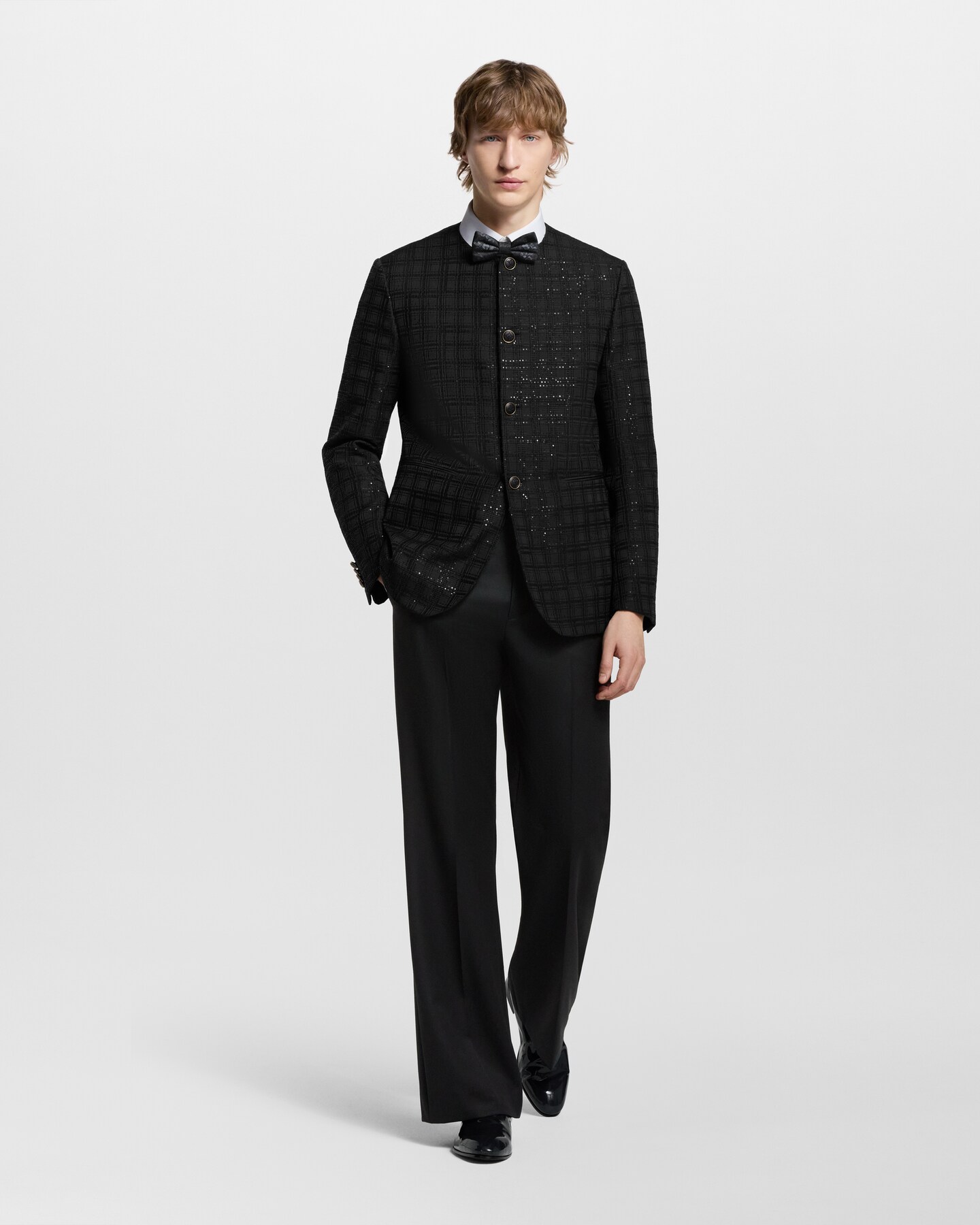 Sequin-Embroidered Collarless Jacket - Men - Ready-to-Wear | LOUIS ...