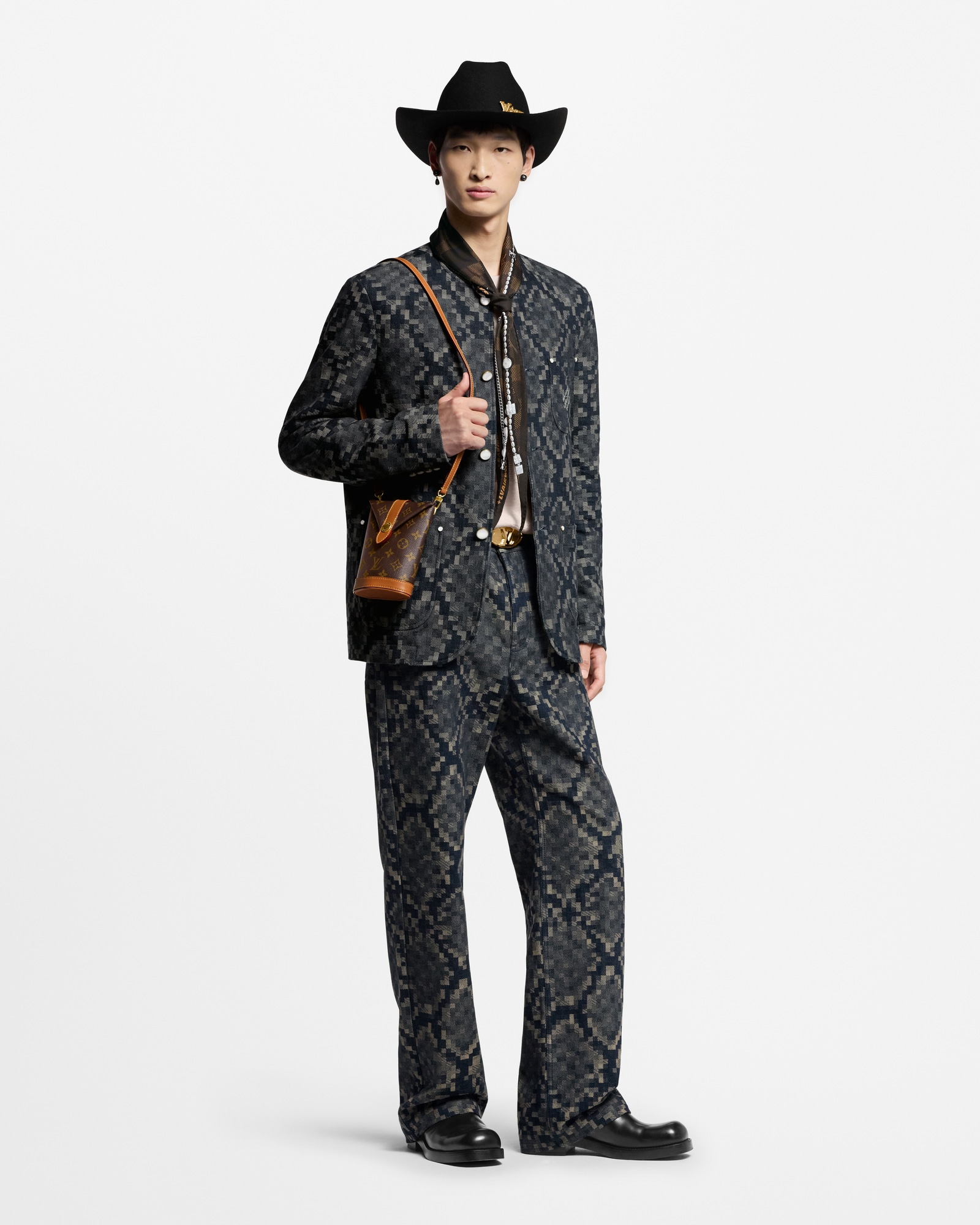 LV Vers Cowboy Hat S00 - Men - Accessories | LOUIS VUITTON
