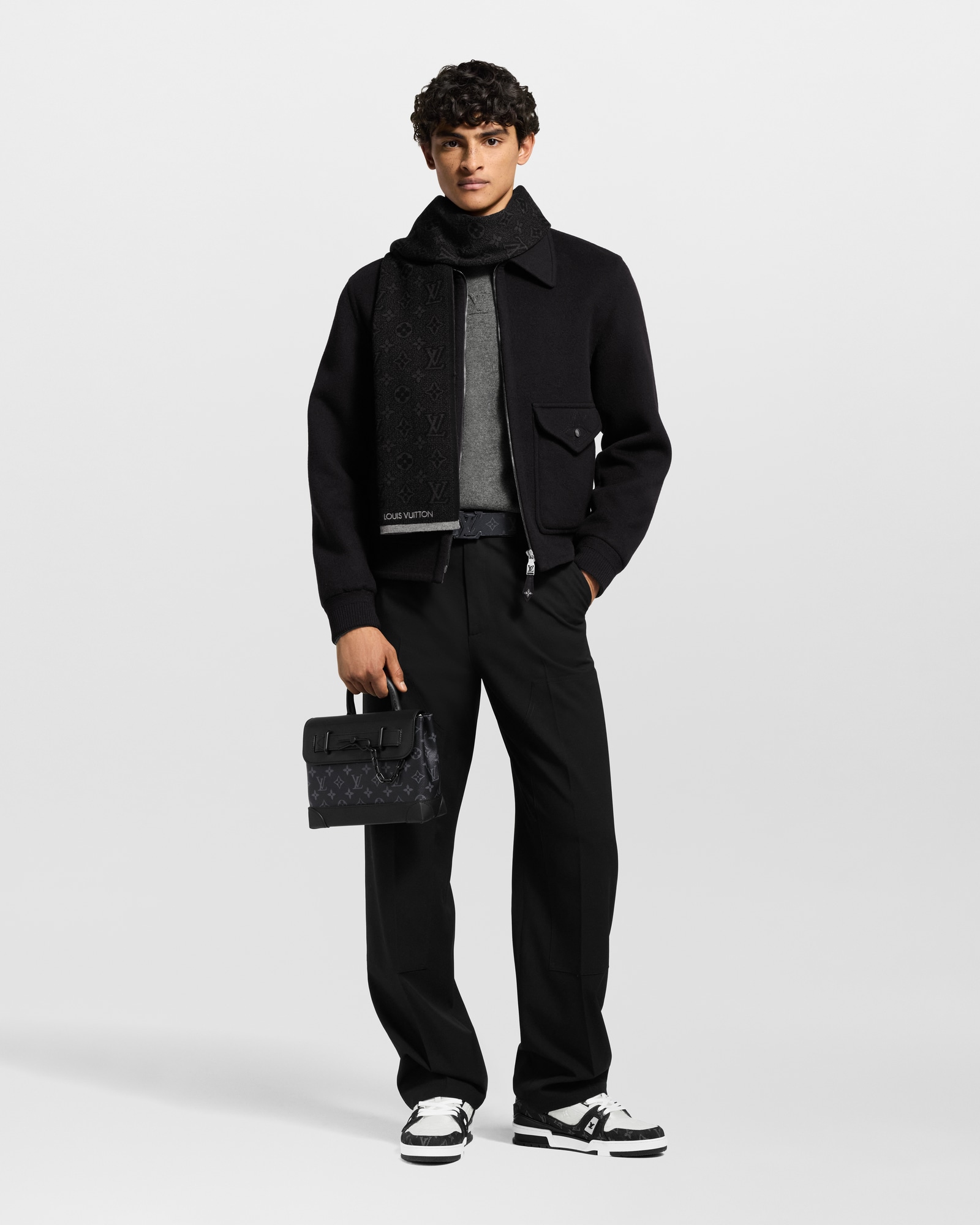 Steamer PM Monogram Eclipse Canvas - Men - Bags | LOUIS VUITTON